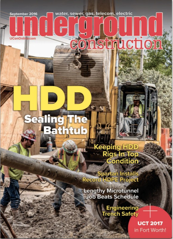 September 2016 - Cover of Underground Construction | Buller Images